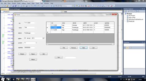Patranala KONEKSI DATA BASE DENGAN VISUAL BASIC 2010