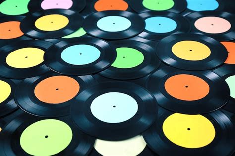 Premium Photo Vinyl Records Background