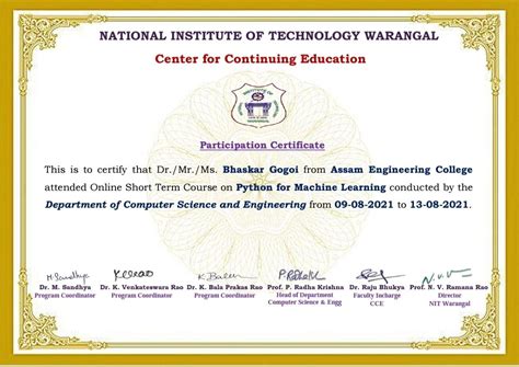 Bhaskar Gogoi On Linkedin Nitw Python Python3 Machinelearning