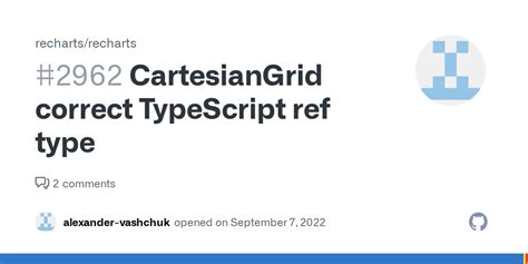 Cartesiangrid Correct Typescript Ref Type · Issue 2962 · Recharts