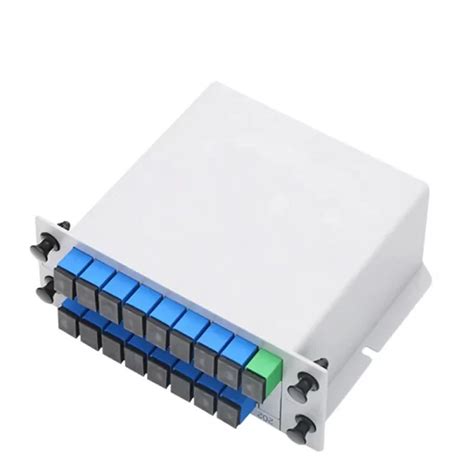 Fiber PLC Splitter In Mini Plug In Type Sc APC Fiber Optic Splitter