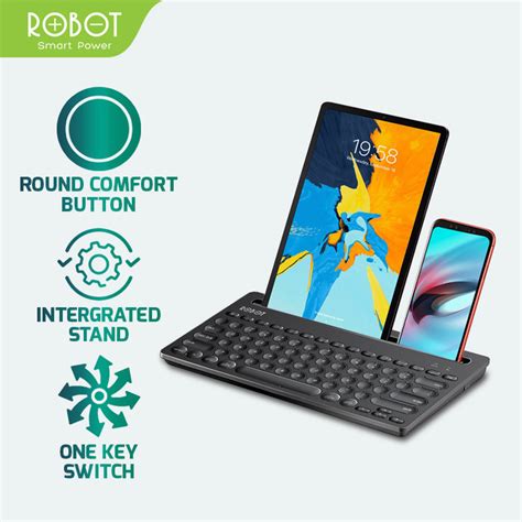 Robot Kb10 Keyboard Multi Device Bluetooth And 2 4g Wireless 3 Connection Mode Bt1 Bt2 2 4g Mc