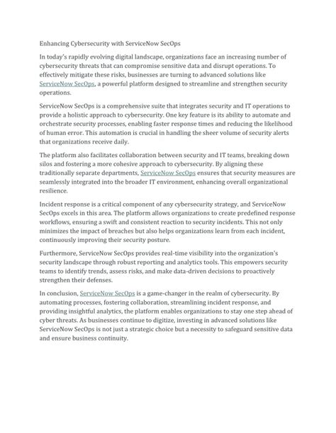 Ppt Enhancing Cybersecurity With Servicenow Secops Powerpoint Presentation Id 12903001