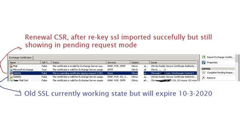 Exchange 2010 Renewing SSL Certificate Godaddy Collaboration Spiceworks Community