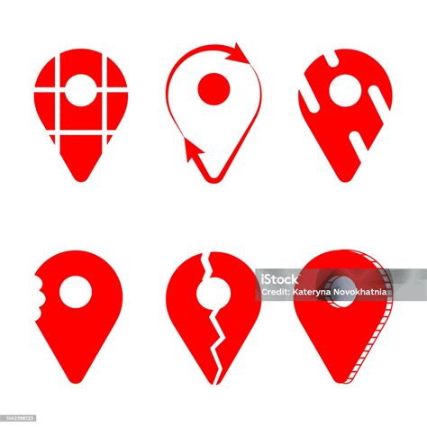 지리적 위치 아이콘 팩 웹 사이트 디자인 로고 앱 Ui에 대한 다양한 스타일의 지리적 위치 표지판 세트입니다 핀 세트 Eps10 0명에 대한 스톡 벡터 아트 및 기타 이미지