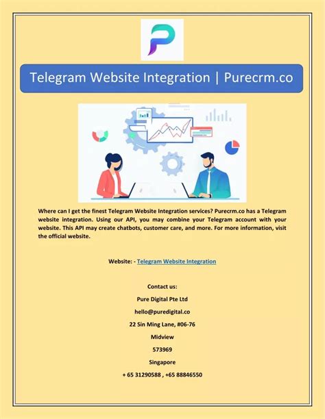 PPT Telegram Website Integration Purecrm Co PowerPoint Presentation ID
