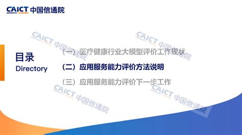 中国信通院解读《医疗健康行业大模型应用服务能力评价实践》 医疗人工智能 大健康派