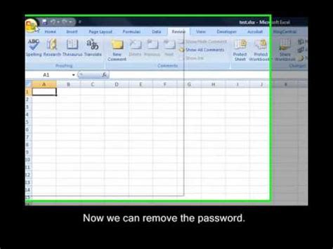 How To Remove A Password Protected And Shared Excel File In Excel YouTube