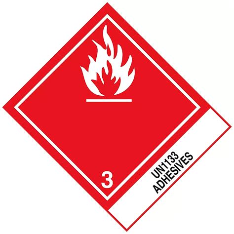 International Labels Adhesives Un 1133 4 X 4 3 4 S 13881 Uline