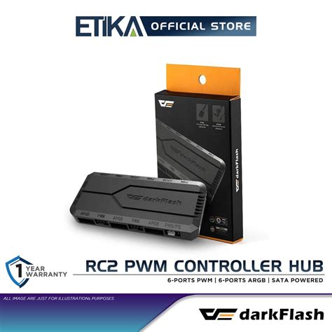 darkflash rc2 pwm controller hub 6 ports pwm 6 ports argb sata
