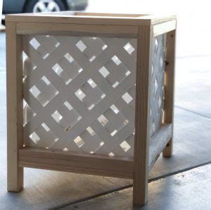 How To Build A DIY Lattice Planter Box Easy DIY Planter Box Using Vinyl Lattice