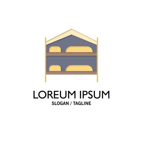 Bed Bedroom Service Hotel Business Logo Template Flat Color 14335663 Vector Art At Vecteezy