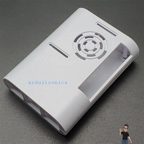 Raspberry Pi 4b Shell Case Box White กล่อง เคส Raspberry Pi 4 สีขาว
