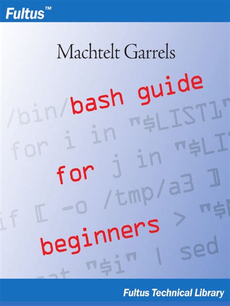 machtelt garrels bash guide for beginners pdf command line
