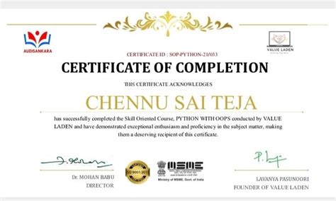Chennu Saiteja On Linkedin Valueladen Python