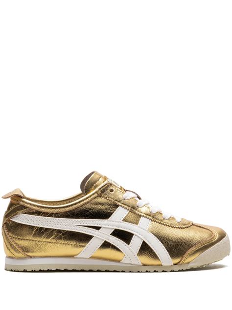 Onitsuka Tiger Mexico 66 Goldwhite 运动鞋 金色 Farfetch Cn