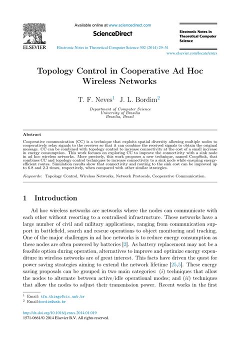 Pdf Topology Control In Cooperative Ad Hoc Wireless Networks