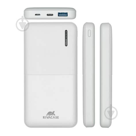 ᐉ Повербанк RivaCase 10000 mAh (RIVAPOWER VA2531 (White)-) • Краща ціна ...