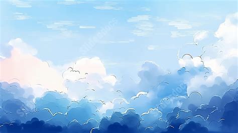 Blue Sky Outdoor Building And White Clouds Enterprise Office Powerpoint