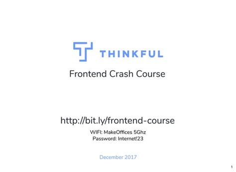 Thinkful Dc Frontend Crash Course Html And Css Ppt