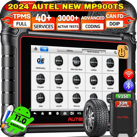 Buy Autel Scanner MaxiPRO MP TS IN MP TS DoIP CAN FD Pro ECU Coding Full TPMS
