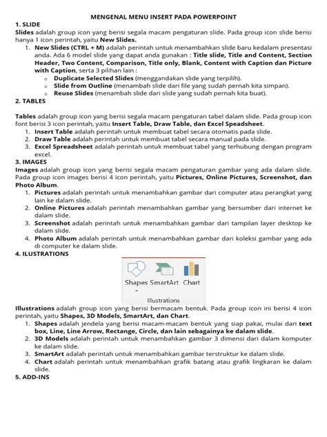Mengenal Menu Insert Pada Powerpoint Pdf