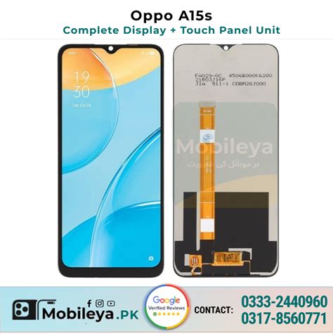 Oppo A15s Lcd Display Panel With Fitting Mobileya