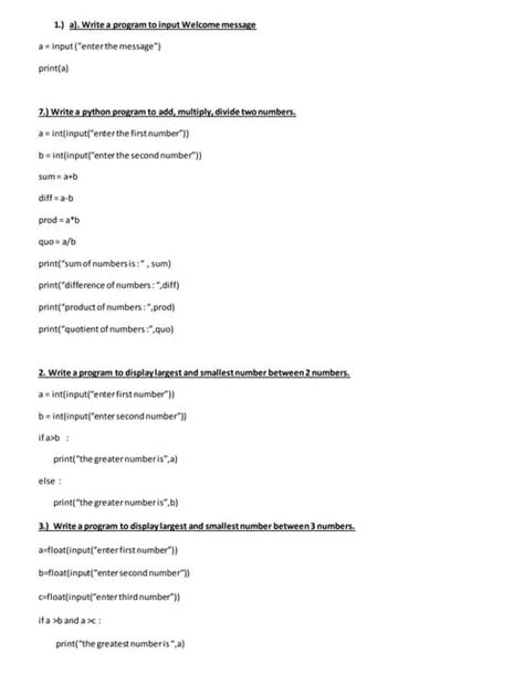 Python Programs Docx