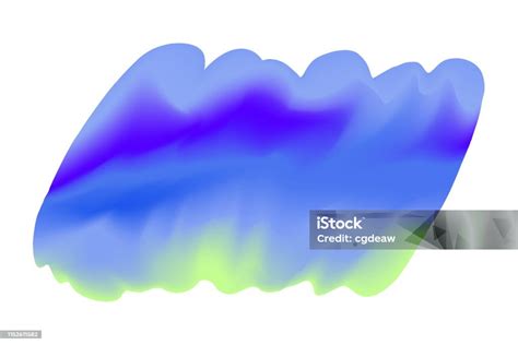 파란색 디지털 페인트 브러시에 개념 손으로 그린 스타일 물 색상 질감에 흰색 배경 예술 물 색상 블루 페인팅 스플래시 소프트