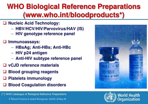 Ppt Who Biological Reference Standards In Vitro Diagnostic Devices