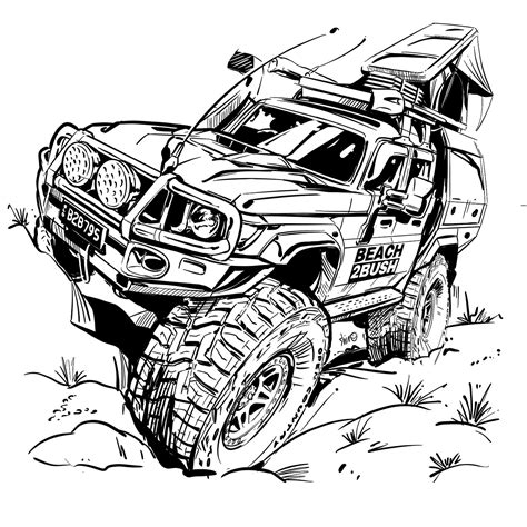 Land Cruiser Coloring Pages 2025