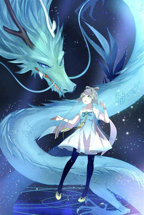 Cute Anime Half Dragon Girl