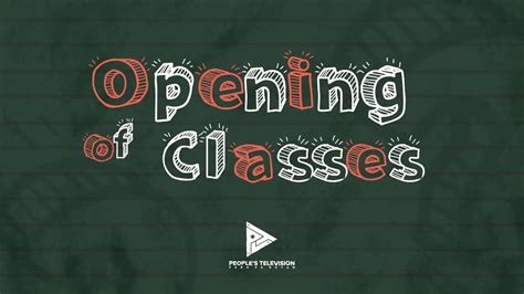 Opening Of Classes 2018 Youtube