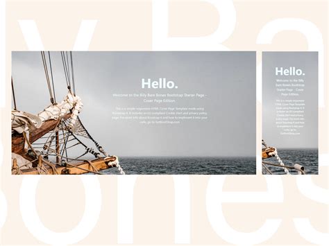 GitHub Dancingfraxinus The Billy Bare Bones Bootstrap Page A Basic HTML Page Template Created