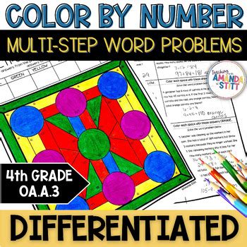 Th Grade OA Activity With Multi Step Word Problems OA By Amanda Stitt