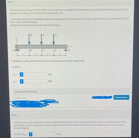 solved calculate the minimum required section modulus if the