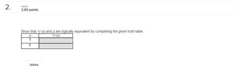 Solved Show That P And P Are Logically Equivalent By Chegg