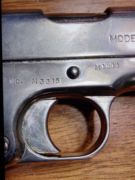 Strange Serial Number On Colt 1911 Page 3 Colt Forum
