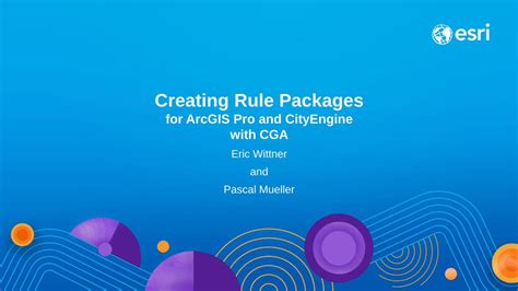Pdf Creating Rule Packages For Arcgis Pro And Cityengine With Cga