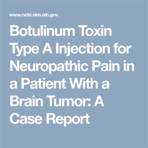 Neurotoxin Complex Botulinum Toxin Type A Injection For Botulinum Toxin