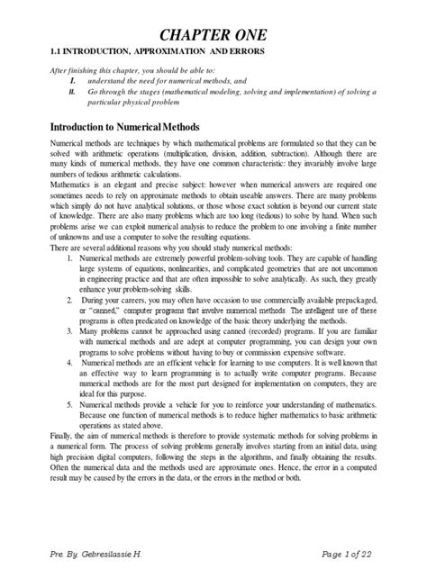 introduction to numerical methods ch 1 yg pdf significant figures numerical analysis