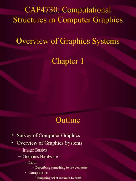 Overview Of Graphics Systems Pdf Liquid Crystal Display Display Resolution
