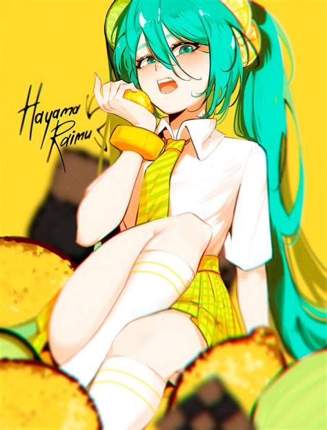 Miku Lemon Melon Cookie By Hayamaraimu On Deviantart