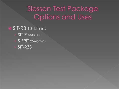 Ppt Slosson Intelligence Test Powerpoint Presentation Free Download