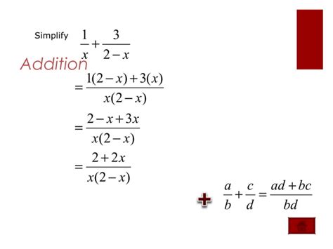 Algebraic Fractions 1 Ppt