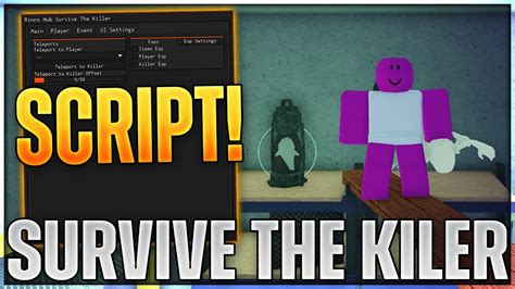 🎃 Survive The Killer Script Hack Get Event Items Esp And More Youtube