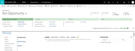 Closing An Opportunity In Dynamics 365 Carl De Souza