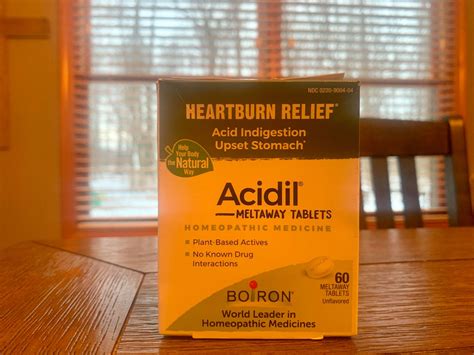 Boiron Acidil For Homeopathic Heartburn Relief Mandee And Co