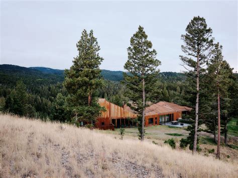 Tw Ryan Architecture Clads Pyramidal Montana House In Weathering Steel