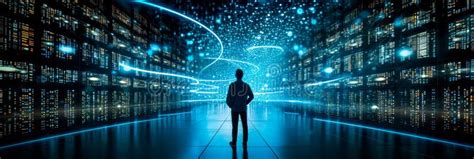 Data Scientist Analyzing A Massive Dataset In A High Performance